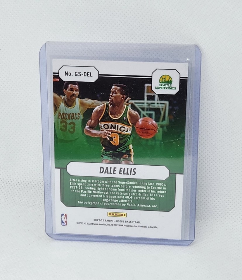 2022-23 NBA Hoops DALE ELLIS Great SIGnificance Auto GS-DEL Seattle ...