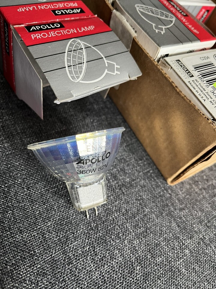 LOT OF 5 APOLLO ENX PROJECTION LAMP LIGHT BULBS 82V 360W NEW IN BOX | eBay