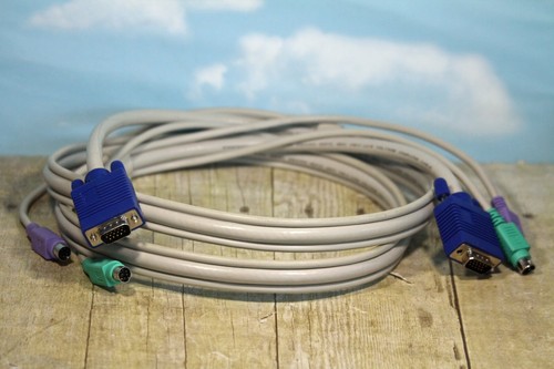 TRENDnet Bonded All-In-One PS/2 VGA KVM Cable 6ft Male-to-Male TK-C06 ...