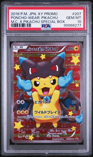 Pokemon Card Poncho Pikachu Mega Charizard X Promo 207/XY-P PSA 10 | eBay