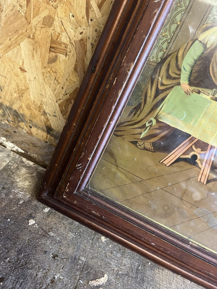 Antique Religious Last Supper Print Art Framed | eBay UK