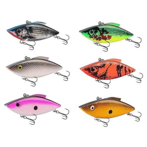 6-Piece Rattle Trap Style Lipless Crankbait Fishing Lures | eBay