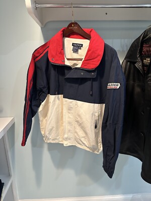 Vintage 90s Nautica performance boating rain jacket Tag size M | eBay