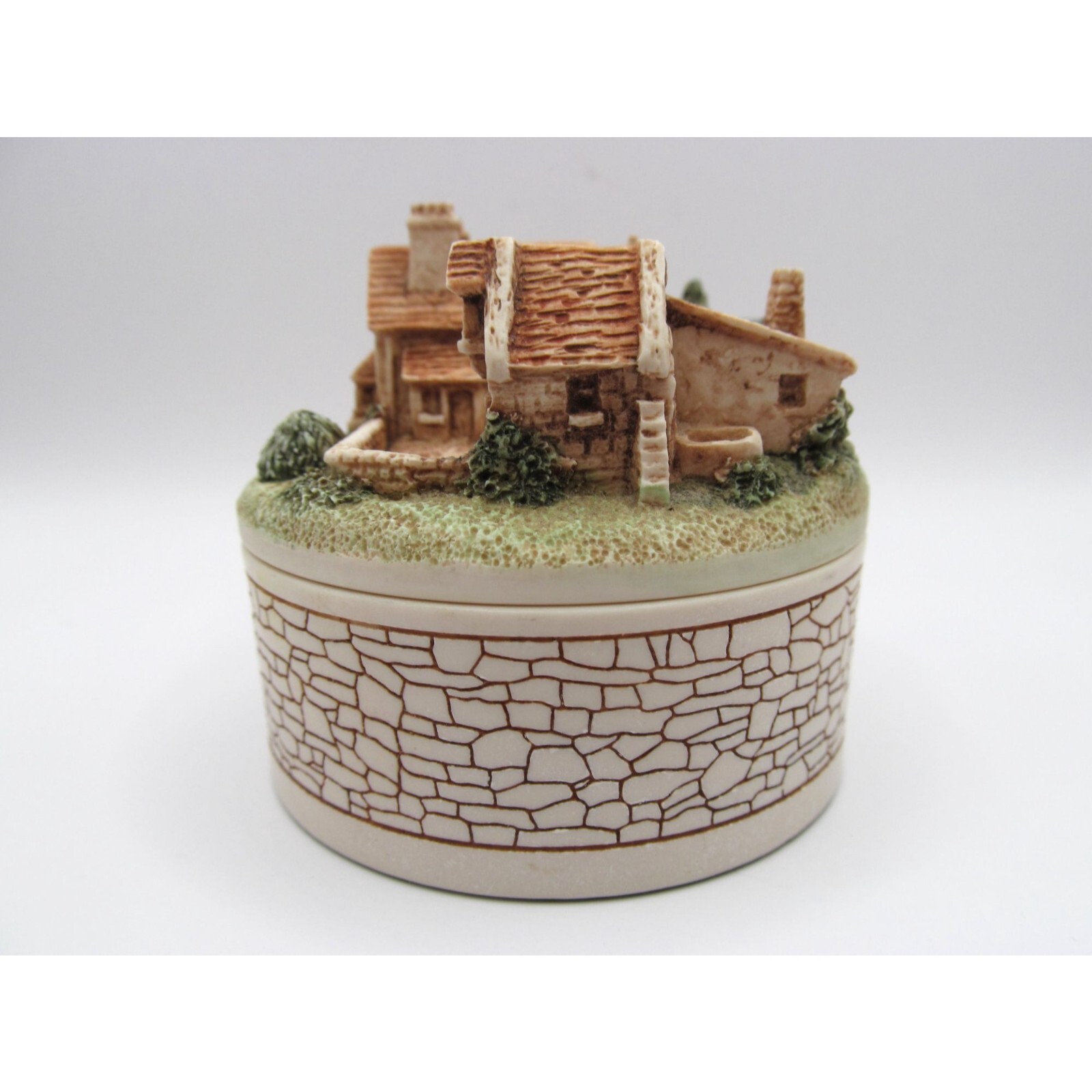Country Cottage Ceramic Trinket Box Handcast Designs Limited Made in UK ...