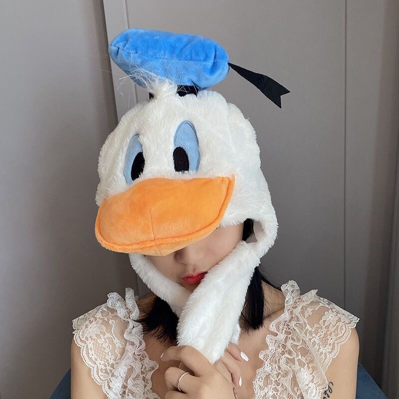 Warm cartoon Donald Duck Hats Plush Hat | eBay