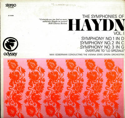 CLASSICAL LP HAYDN SYM NO. 1, NO 2, NO 3 GOBERMAN VIENNA STATE OPERA ...