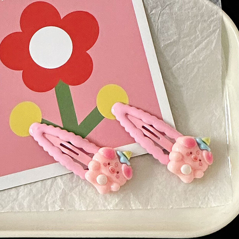 Cute Pig BB Clip Cartoon Sweet Mini Bangs Clips Sweet Side Clip Hair ...