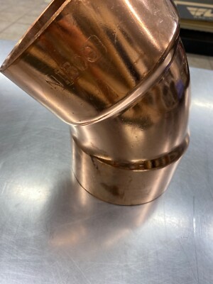 6" Copper Pipe Fitting 45 Degree Elbow WROT CxC NIBCO 606 | eBay