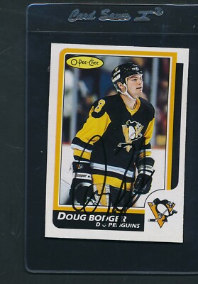 1986/87 O-Pee-Chee #24 Doug Bodger Penguins Signed Auto *C738 | eBay