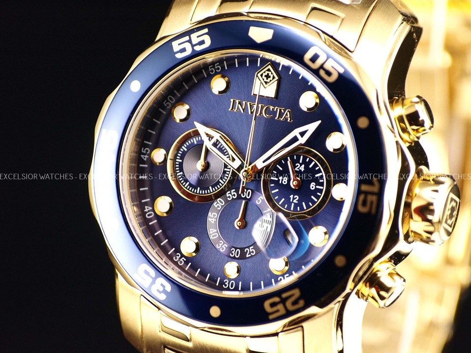 NEW Invicta Men's 48mm Scuba Pro Diver VD Quartz Chronograph Blue Dial ...