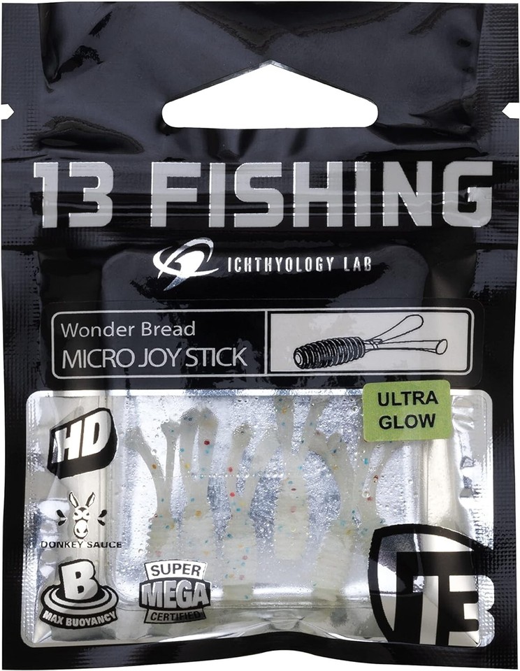 13 Fishing Micro Joystick - Wonderbread - Ice Fishing Soft Plastics ...