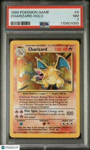 1999 Pokemon Game Charizard Holo PSA 7 4/102 | eBay