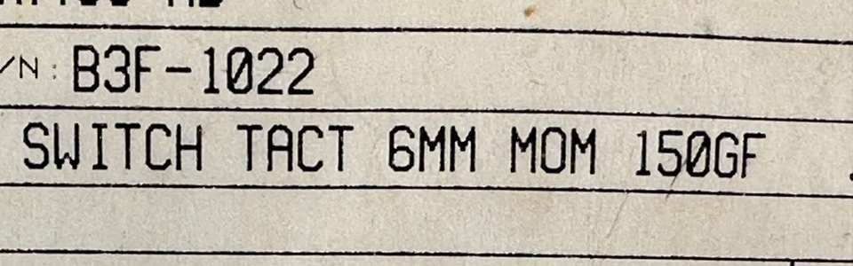 18PCS OMRON ELECTRONICS B3F-1022 SWITCH TACTICLE 6MM MOM 150GF | eBay