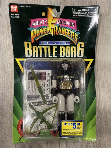 BanDai Saban's Mighty Morphin Power Rangers Battle Borg Black See Desc ...