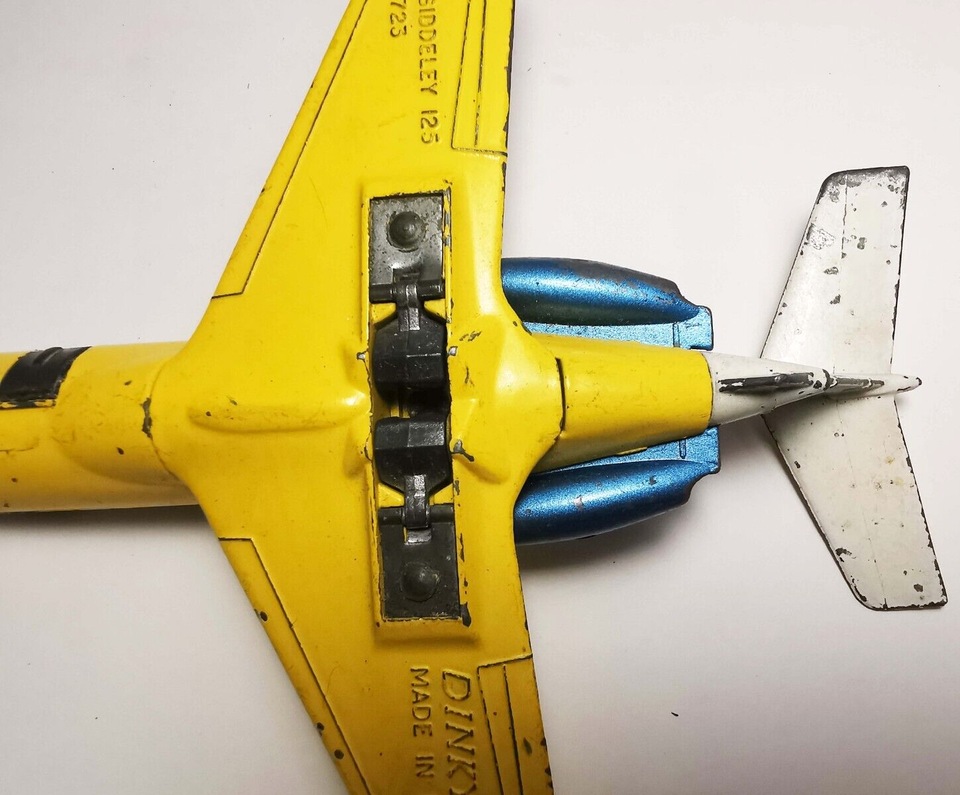 DINKY TOYS HAWKER SIDDELEY 125 723 MECCANO LTD, VINT ENML PNTD DIECAST ...