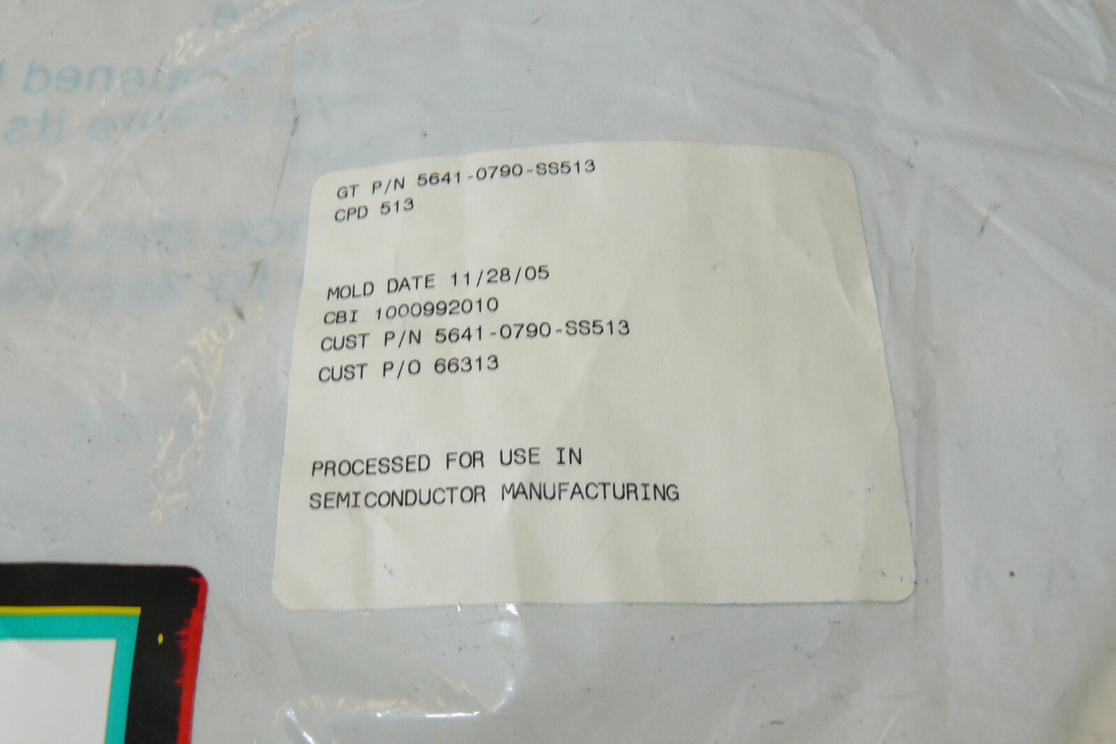 NEW CHEMRAZ 5641-0790-SS513 PERFLUOROELASTOMER LOAD LOCK SEAL KALREZ 13 ...