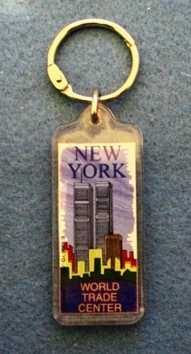 Vintage , World Trade Center , Twin Towers , Key Ring , Keychain , FOB ...