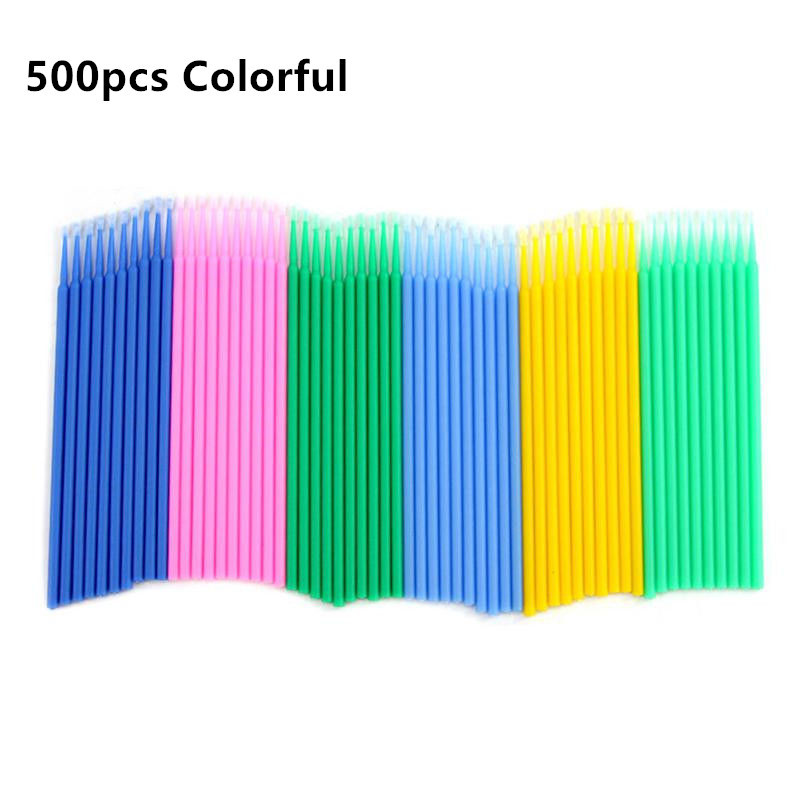 Dental Micro Applicators Disposable Makeup Eyelash Brush Swab Mascara ...