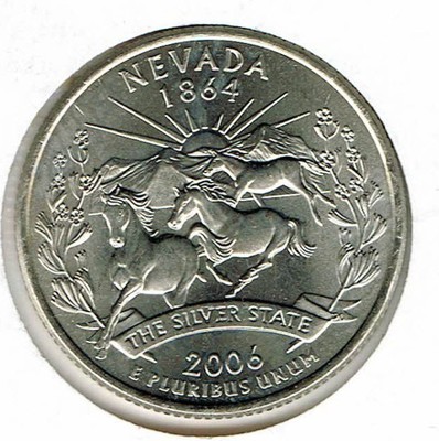2006-P Philadelphia Brilliant Uncirculated Nevada 36TH State Quarter ...