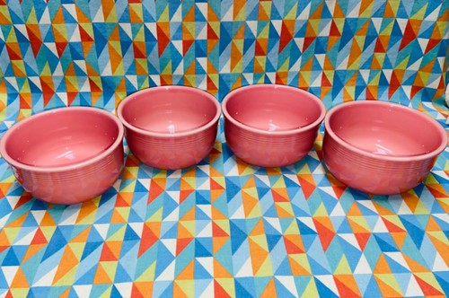 NEW Peony Pink set of 4 FIESTA WARE GUSTO BOWLS 28 oz free shipping | eBay