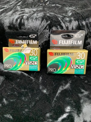 2x FUJIFILM Pro TC30 VHS-C 30-minute Premium High Grade Camcorder Video ...