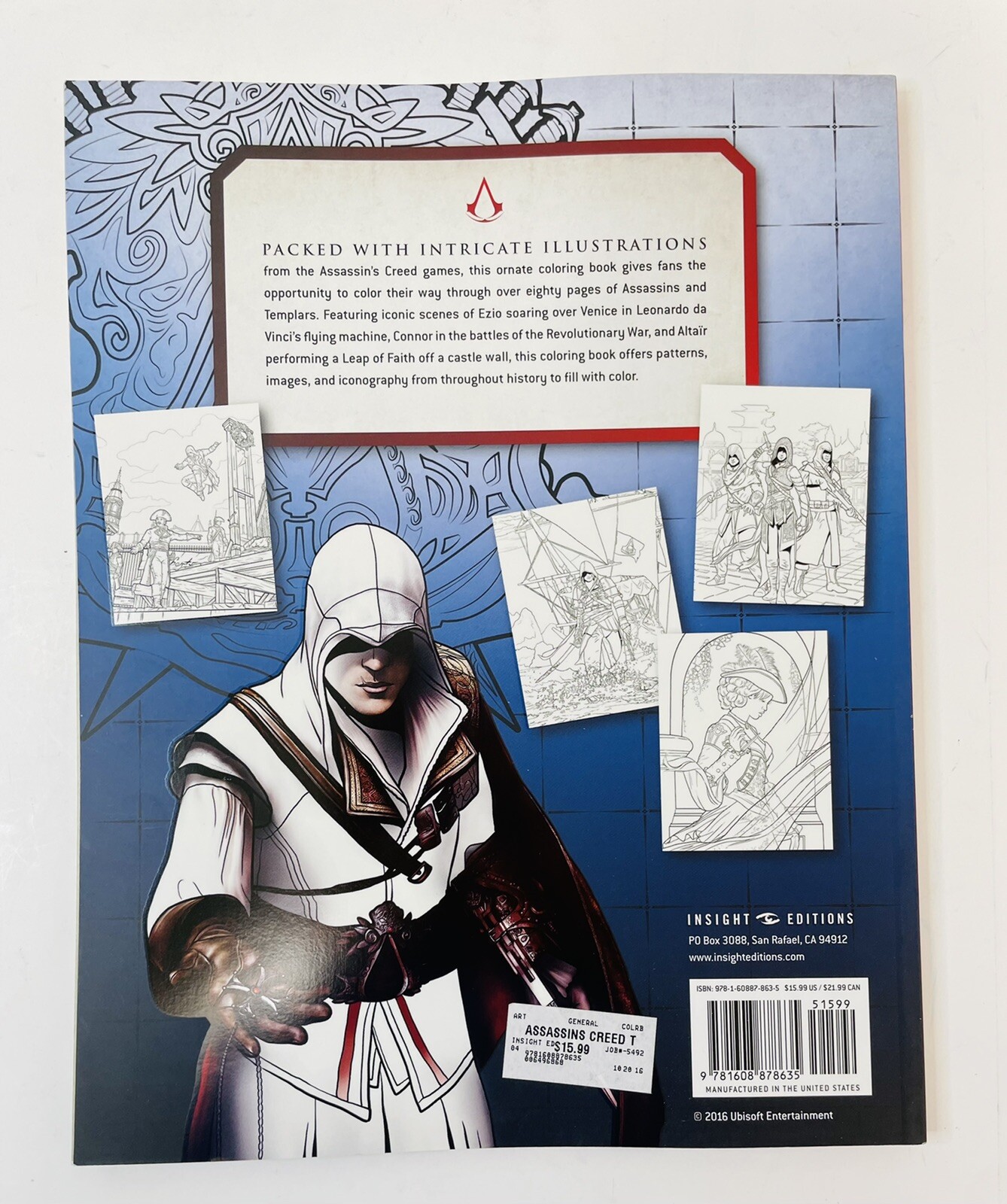 Assassin's Creed: the Official Coloring Book by Insight Insight ...