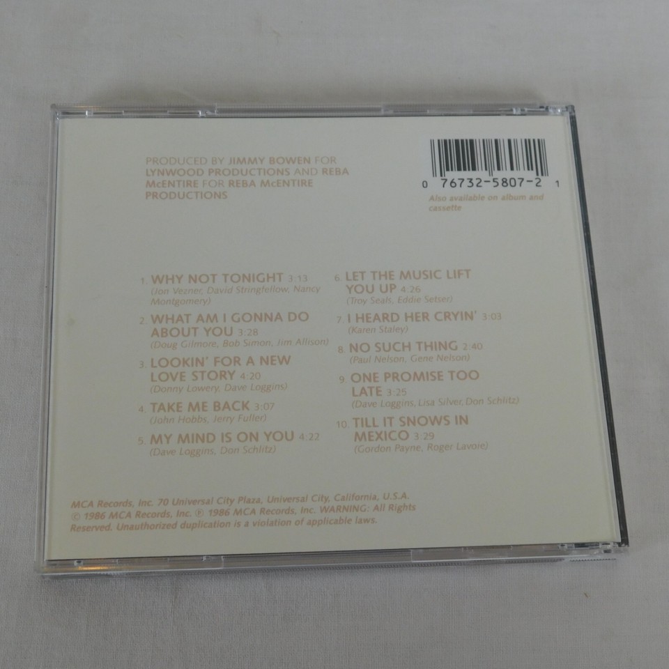 Reba McEntire What Am I Gonna Do About You CD 1986 Country One Promise ...