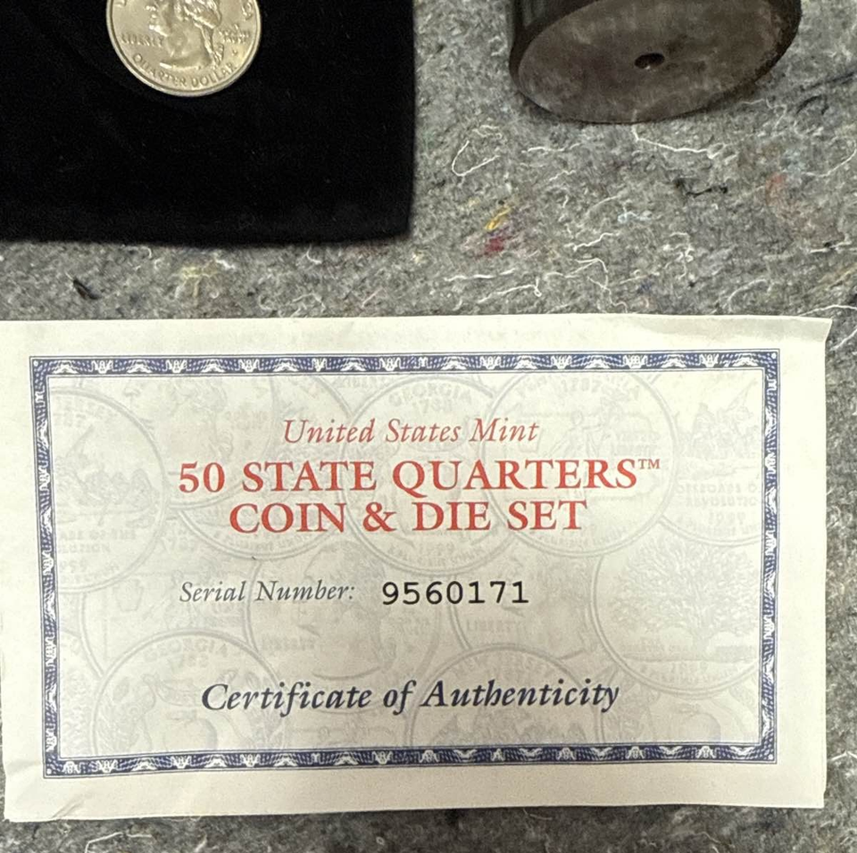 1999 US 50 State Quarters Coin & Die Set w/ COA OGP | eBay