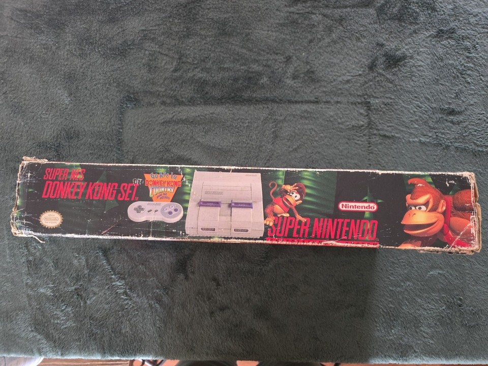 Super Nintendo console & Box Donkey Kong Country Set Bundle 2 Tested ...