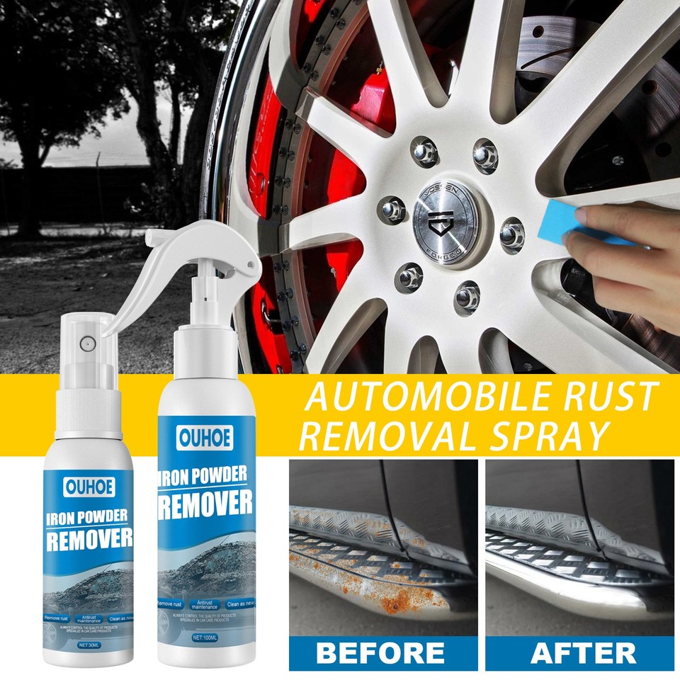 OUHOE Auto Iron Powder Rust Remover Spray Rust Remover Auto Products ...