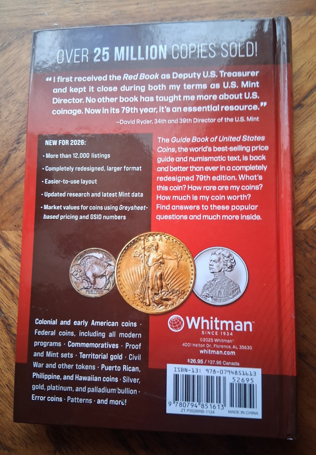 The Official Red Book: A Guide of Book of U.S. Coins 2026 79th Edition ...