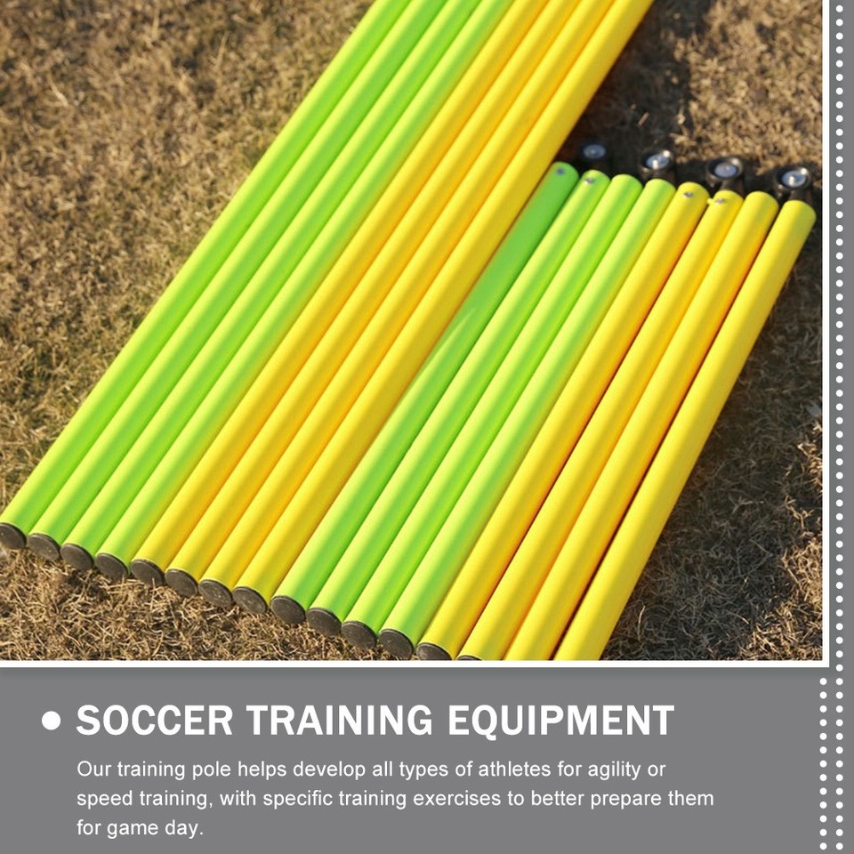 2 Pcs Soccer Training Poles Football Agility Hurdling Poles Equipment ...