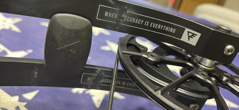 Prime RVX 32 in dapple grey color with d-loop, peep sight installed at ...