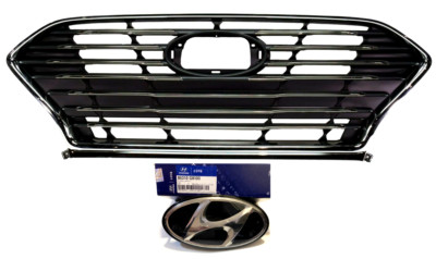 UPPER FRONT RADIATOR GRILL BUMPER GRILLE FOR SONATA 2018 2019 WITH OEM ...