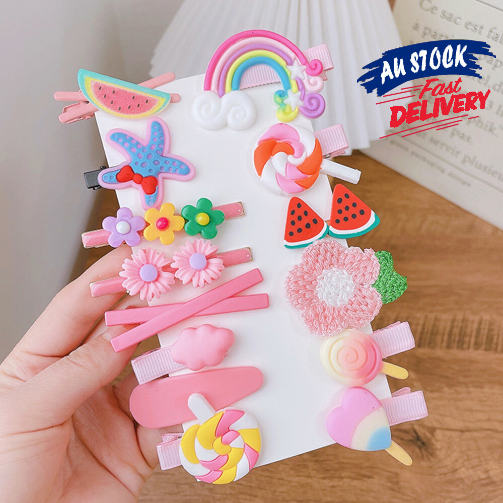 Pin Cute Little Baby 14pcs Cute Kids Hair Clip Fashion Korean Style