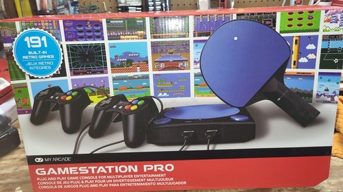 My Arcade GAMESTATION PRO W/Console, 2 Controllers, Wireless Paddle ...
