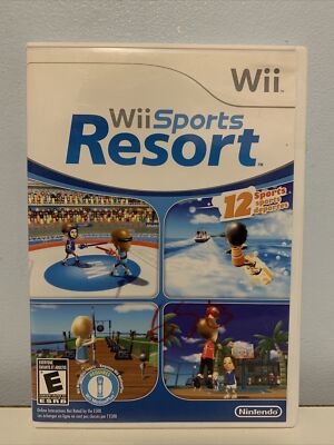 Wii Sports Resort (Nintendo Wii 2009) COMPLETE disk/case/manual CIB ...