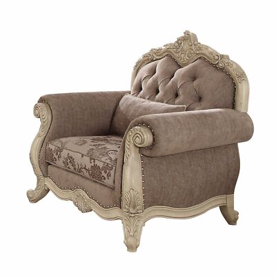 35 Gray And Pearl Fabric Damask Tufted Chesterfield Chair | eBay