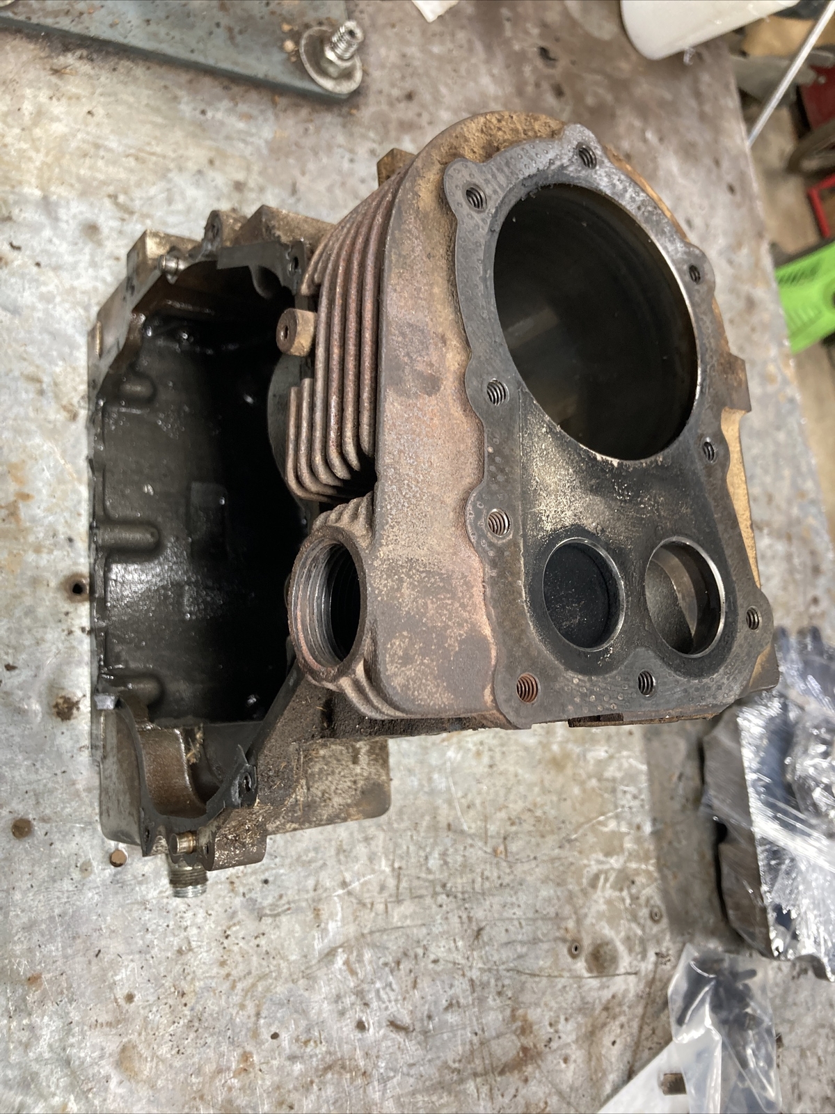 Tecumseh HH100 10hp Solid State Ignition Engine Block Case Crankcase ...