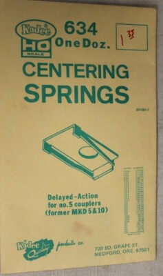 Kadee #634 Magne-Matic Centering Springs HO | eBay