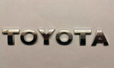 New Chrome 3D Self-adhesive Car Letters badge emblem sticker Spelling ...