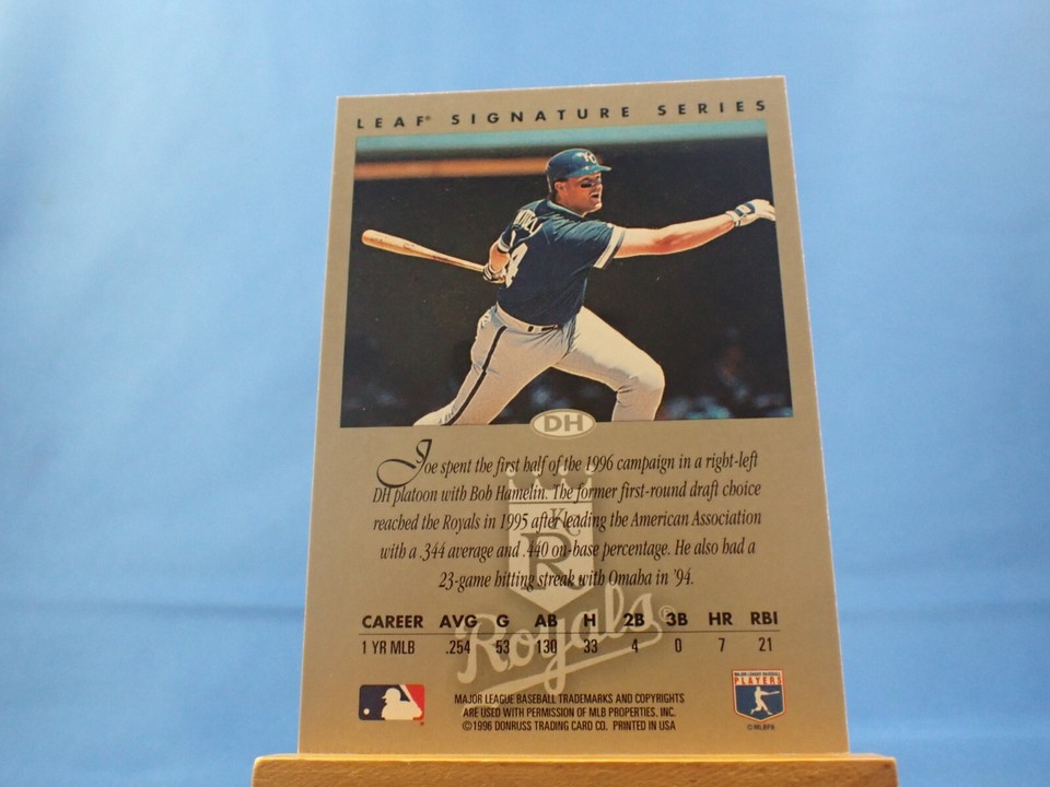 Joe Vitiello Leaf Signature Series 1996 Autograph Auto | eBay