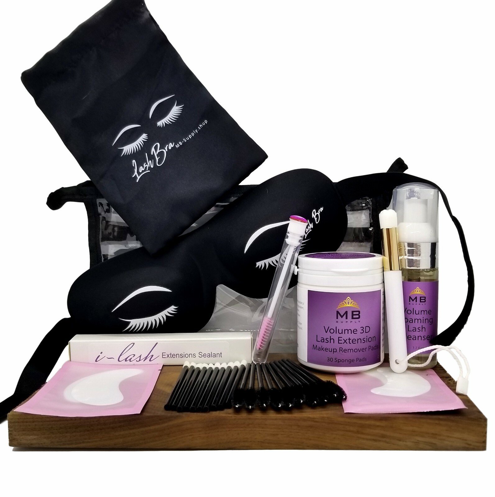 Aftercare Eyelash Extensions Deluxe Kit With Deep 3DContour Sleep Mask ...
