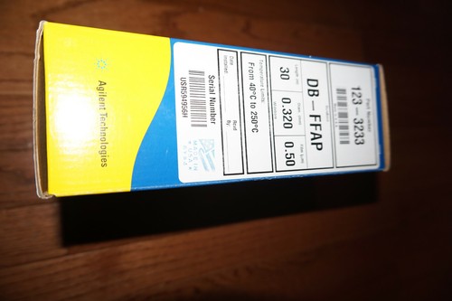 Used Agilent DB-FFAP 123-323 J&W GC Column 30 m, 0.32 mm, 0.50 µm, 7 ...