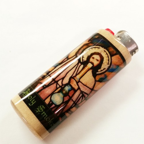 Holy Smoke Jesus Smoking Lighter Case Holder Sleeve Cover Fits Bic ...