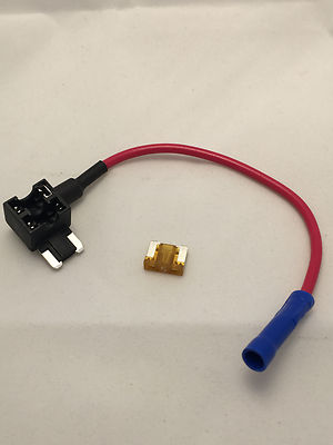 Micro Blade Low Profile Mini ATM Fuse adapter ADD A CIRCUIT + 5A fuse ...