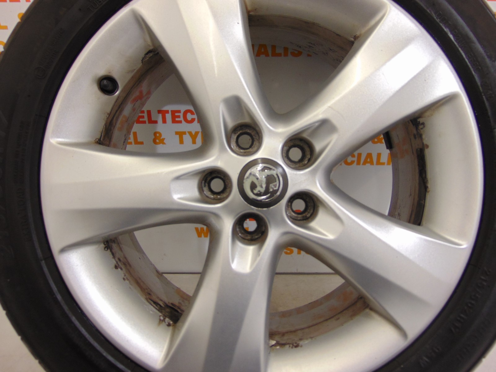 VAUXHALL ASTRA ALLOY WHEEL & TYRE 225/45R17 5MM TREAD LEFT FITS PETROL ...