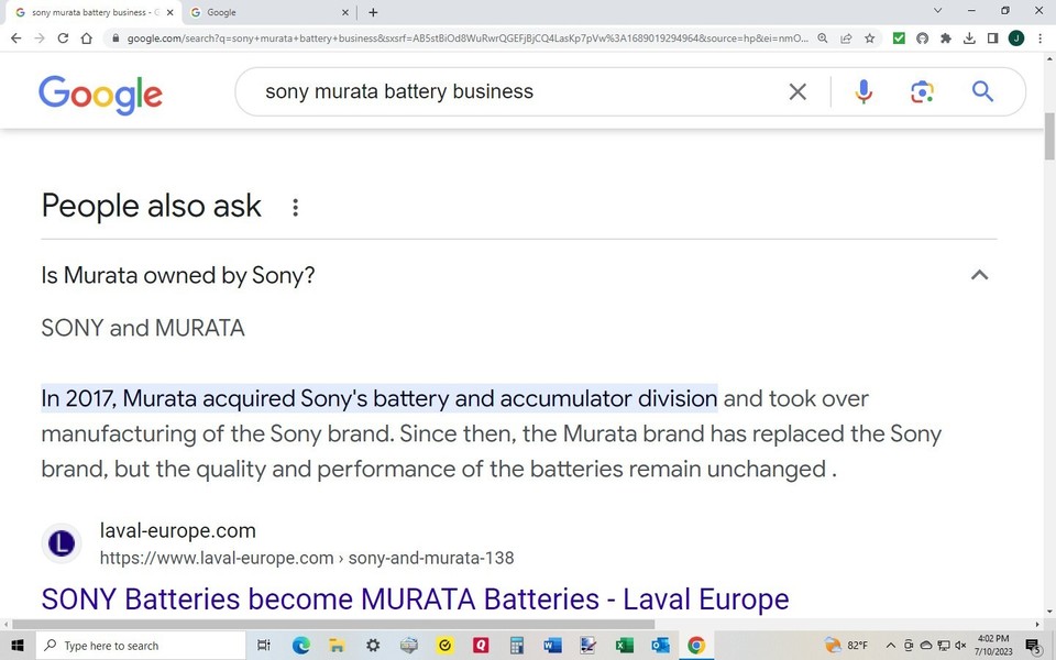 Sony/Murata CR2025 3V Lithium Keyless Entry Car Remote Key FOB Battery ...