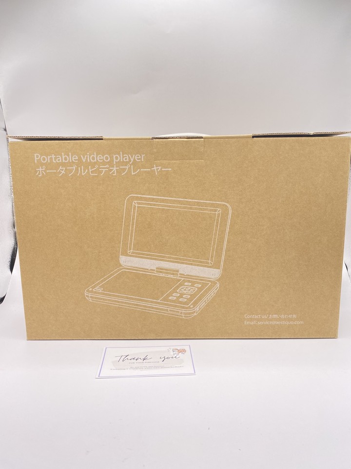 AESTIQUO Portable 12.5-inch DVD Player, PD101 10.5-inch DVD only Region ...