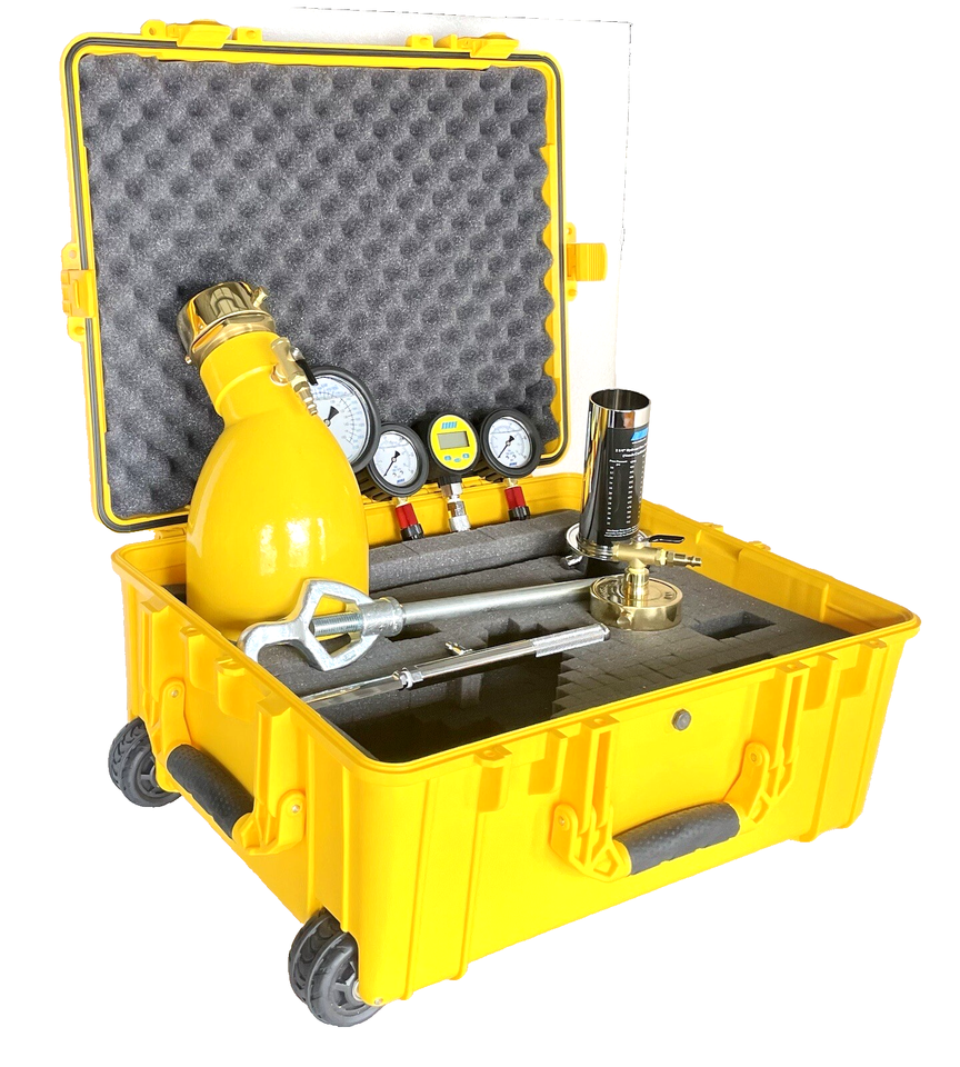 2-1/2" NST Hydrant Flow & Static Pressure Test Kit In a Wheel Case ...